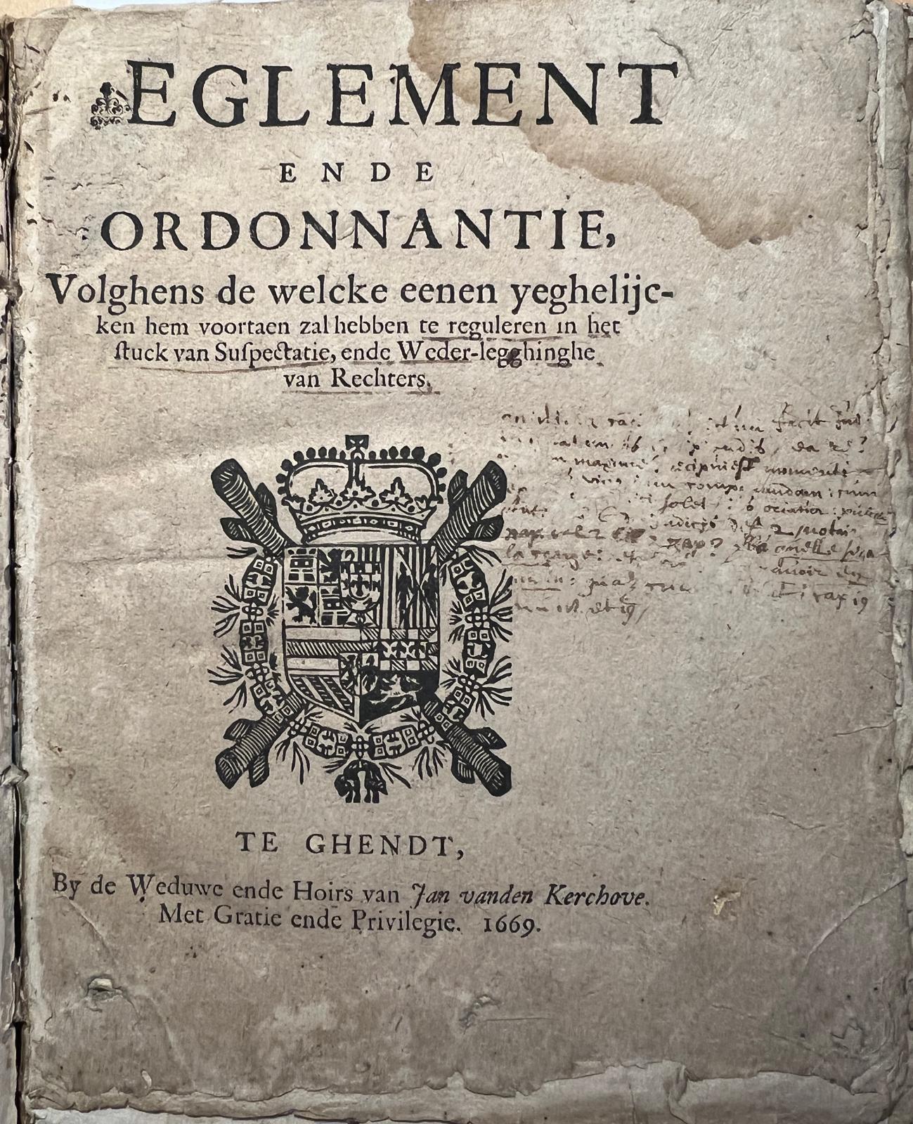 Convolute of several pamphlets published in Gent Brussels