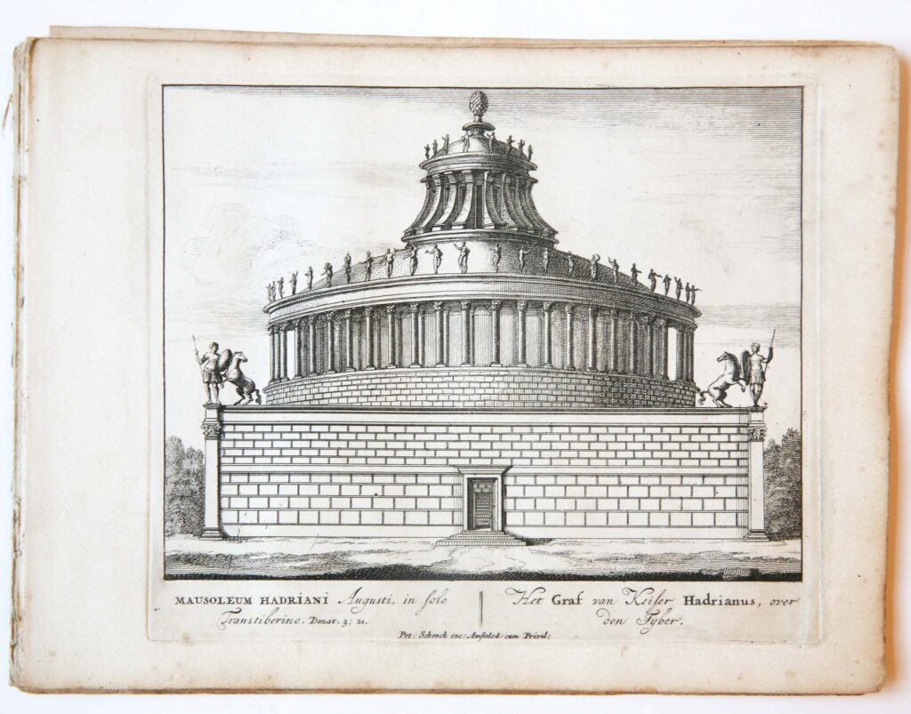 [Antique print, etching/ets, Rome] MAUSOLEUM HADRIANI... Views of Rome [Set title] (gezicht op ...